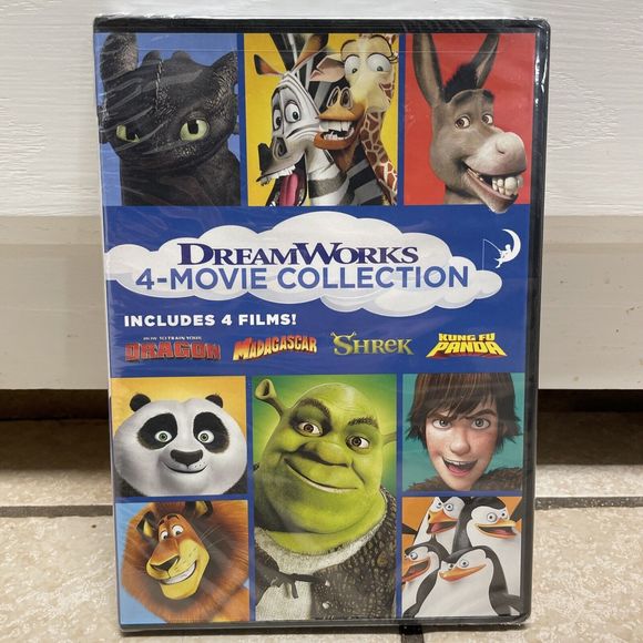Dreamworks | Media | Dreamworks Dvd Shrek Kung Fu Panda Madagascar How To Train Your Dragon New ...